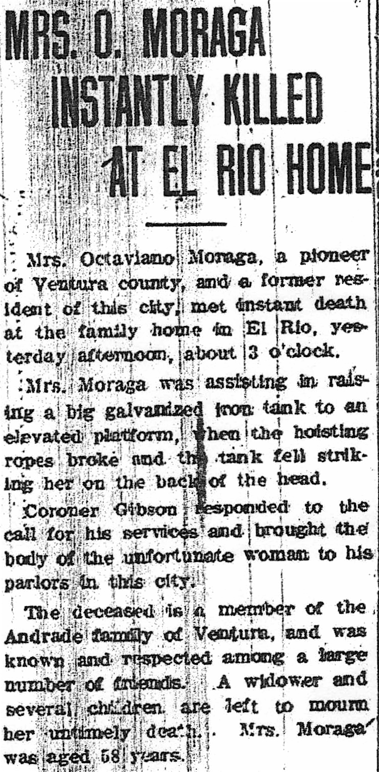 El Rio / Ventura County Branch | Moraga Family History