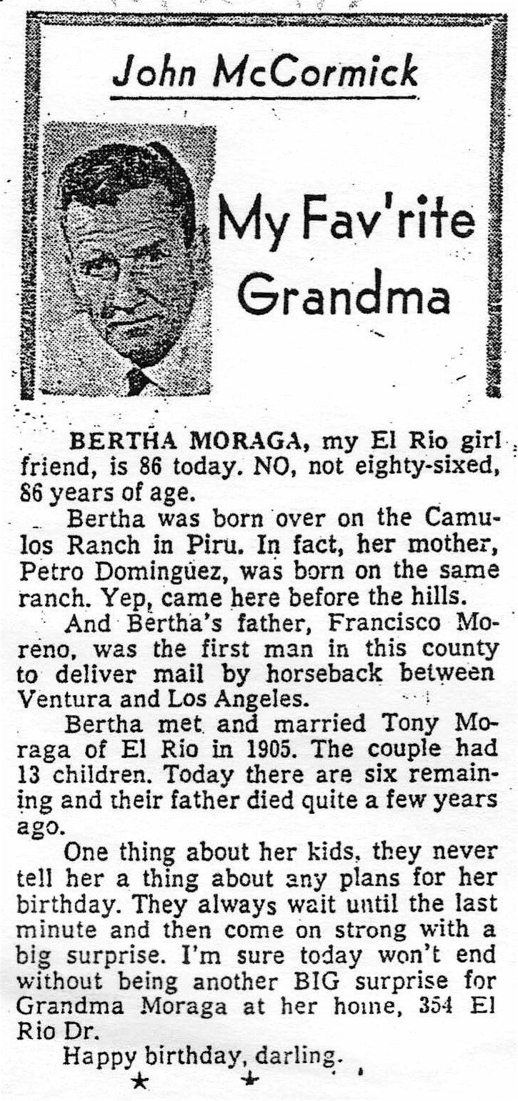 Cuentos | Moraga Family History