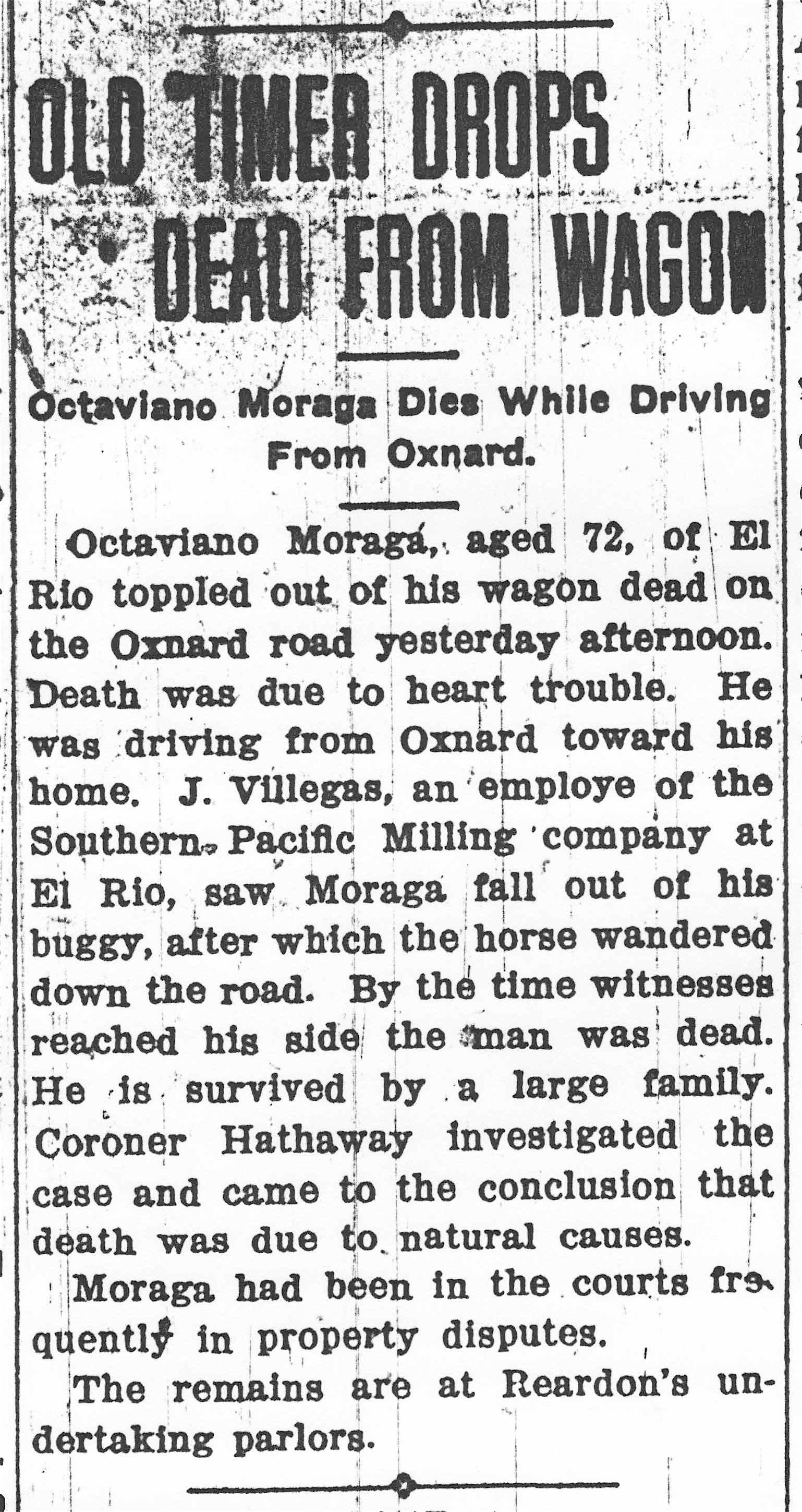 El Rio / Ventura County Branch | Moraga Family History